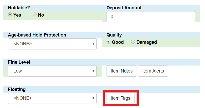 Chapter 19. Item Tags